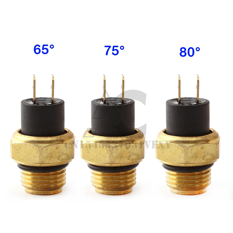 Motorcycle radiator cooling fan water temperature thermostat switch ...