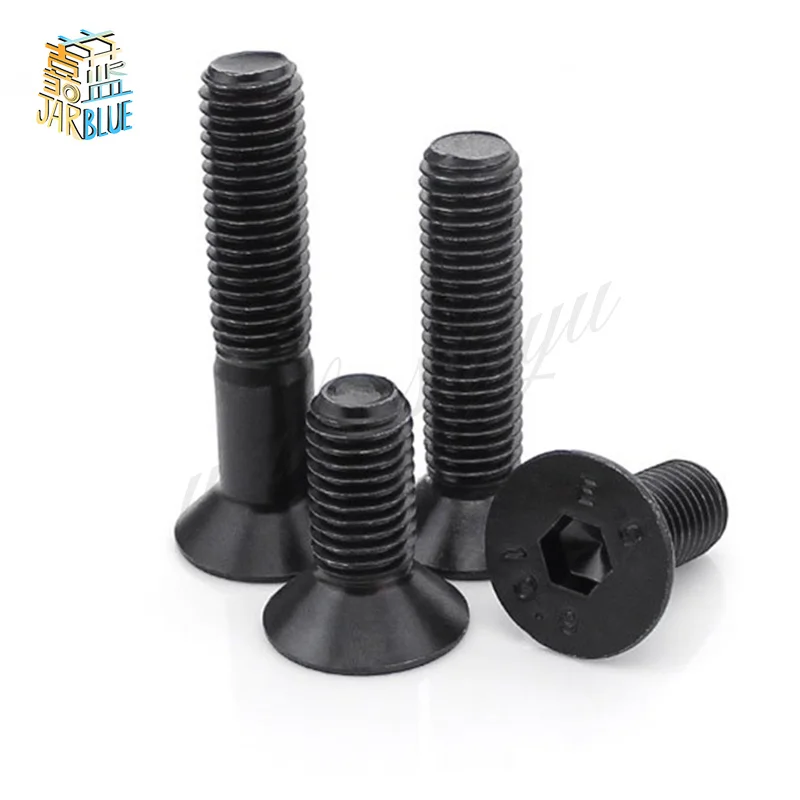 M4 Screws Flat Head Screw | Screw M3 Hex Steel Black | M2 Screw Black ...