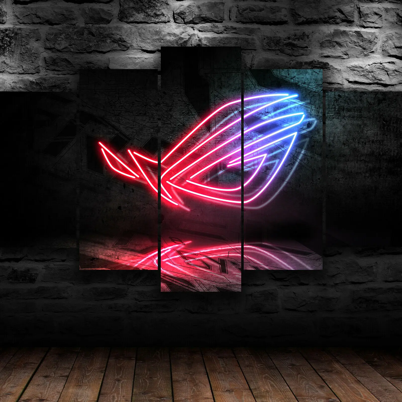 Iluminar-Rep-blica-da-Gamer-LOGO-Poster-Canvas-Picture-Print-Wall-Art ...