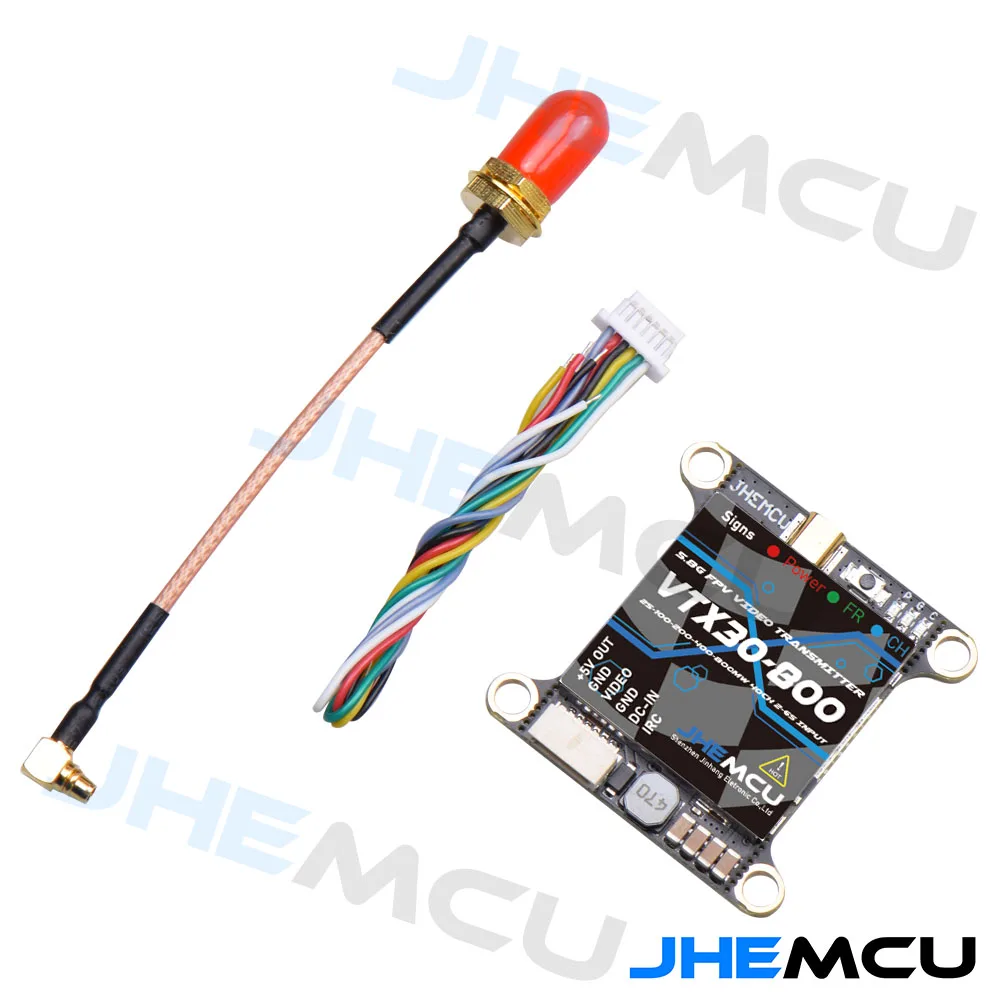 JHEMCU VTX30-800 VTX5848 LITE 40CH 5.8G 25/100/200/400/800mW Switchable ...