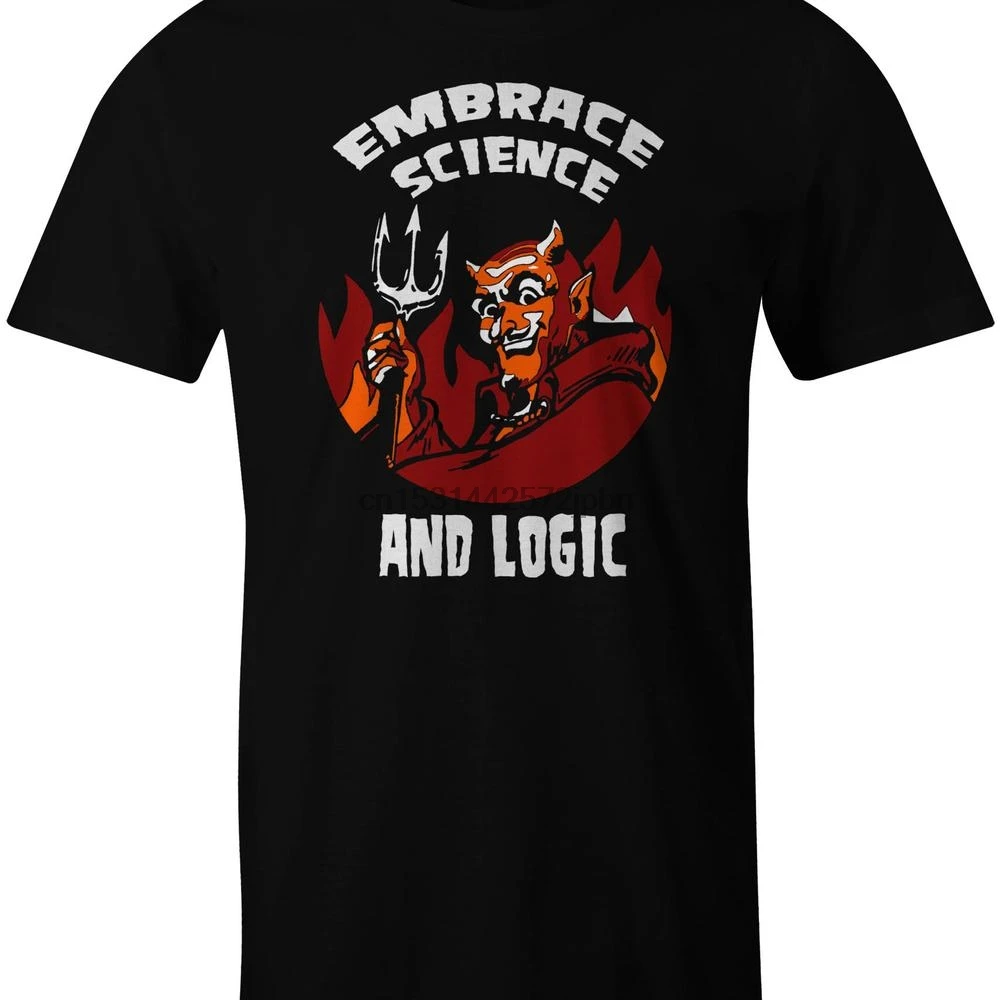 Embrace Science and Logic Satan T Shirt!| | - AliExpress