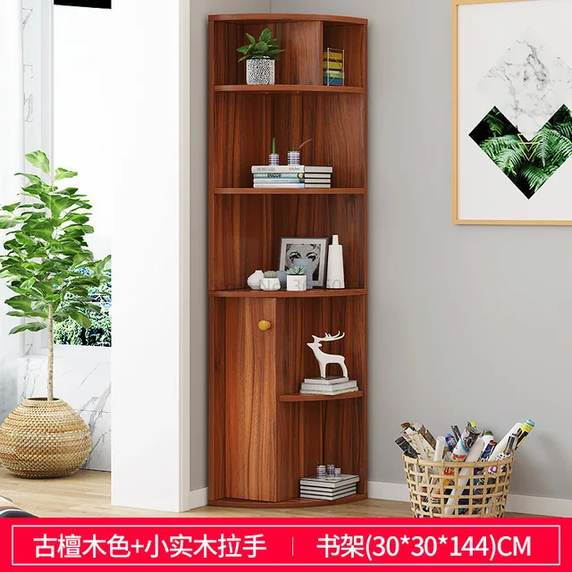 Creative Floor-standing Corner Bookshelf Simple Modern Multi-function ...