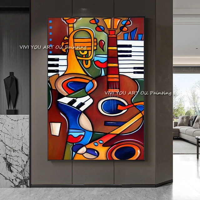 Abstract Art Musical Instruments