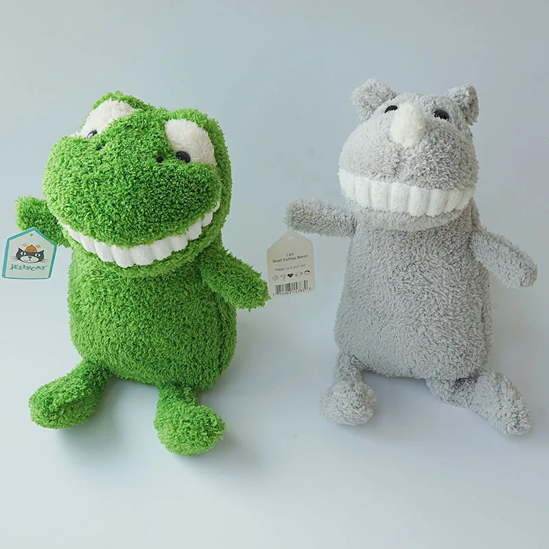 DOG TOYS 28cm high Rhinoceros Frog shape High quality Plush toy Chew ...