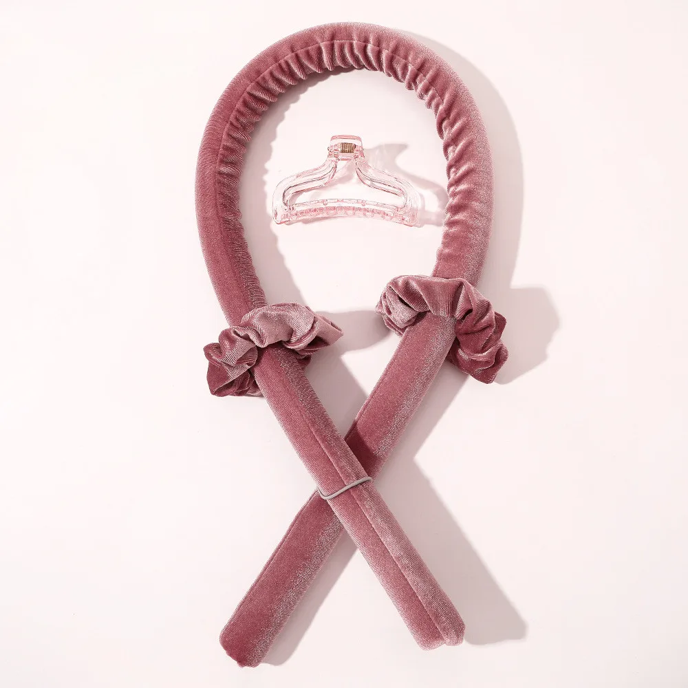 Accessoires coiffure,Fer à friser en velours sans chaleur,tiges ...