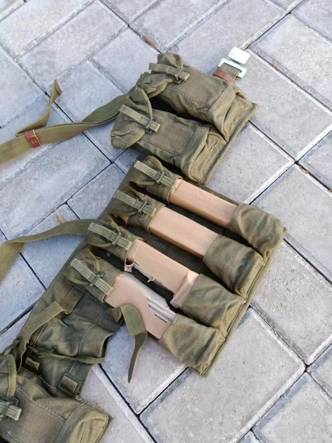 WWII Chinese Surplus Type 63 Rifle Combat Webbing Bandolier Gear ...
