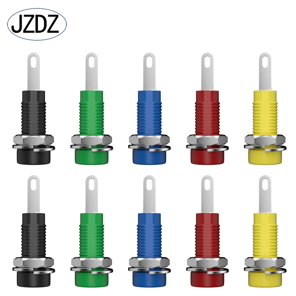 JZDZ 10pcs 2mm Banana Socket Binding Post Nut Banana Plug Jack ...