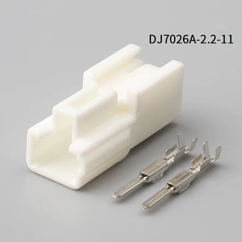 500SETS DJ7026A 2.2 11 2.2mm 2Pin AMP 자동차 전기 와이어 커넥터 VW,BMW, 혼다, 도요타, 닛산 및 기타 모델|배터리 케이블 & 코넥터 ...