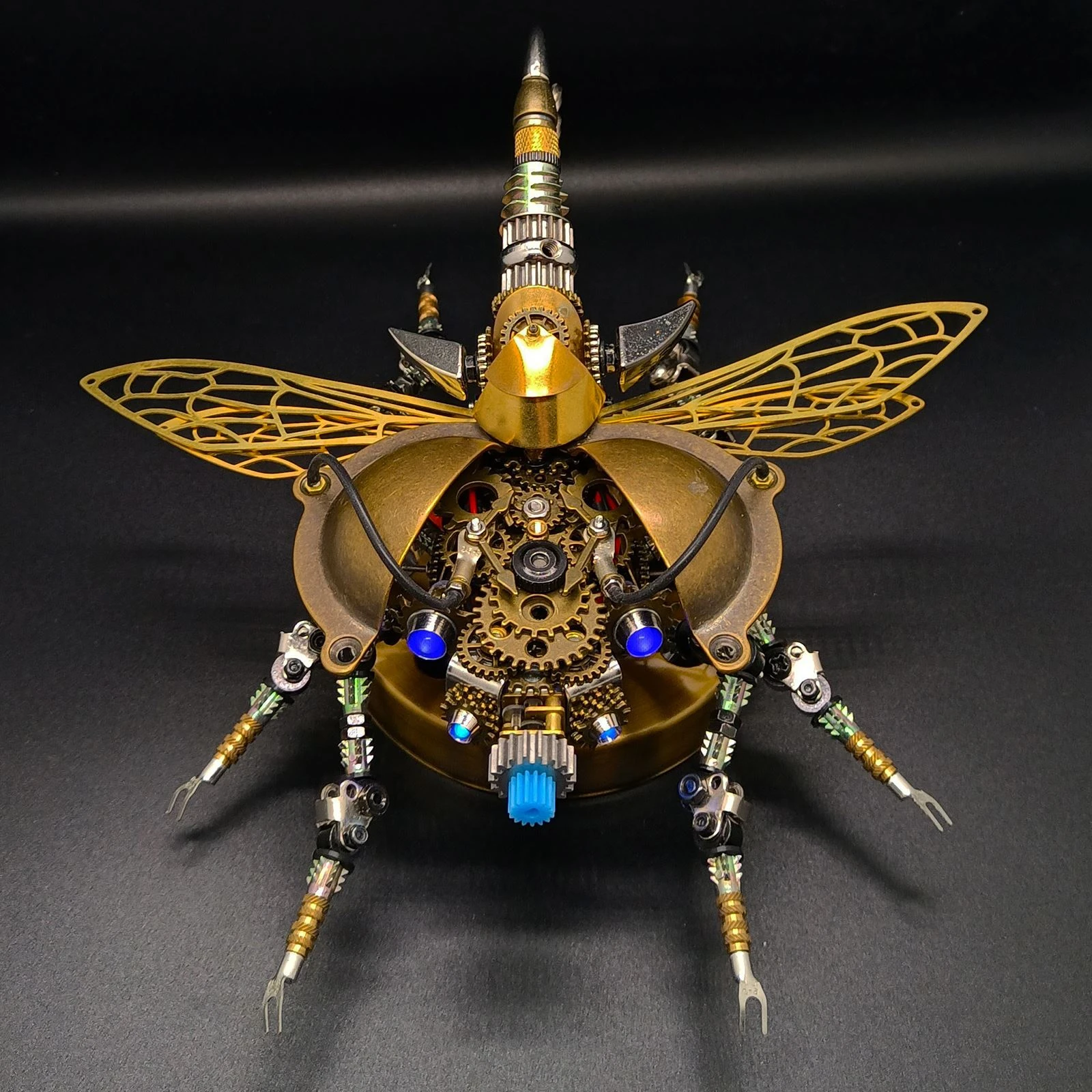 3D Metal Insect Puzzle Model DIY Mechanical Rotatable Beetle Assembly ...