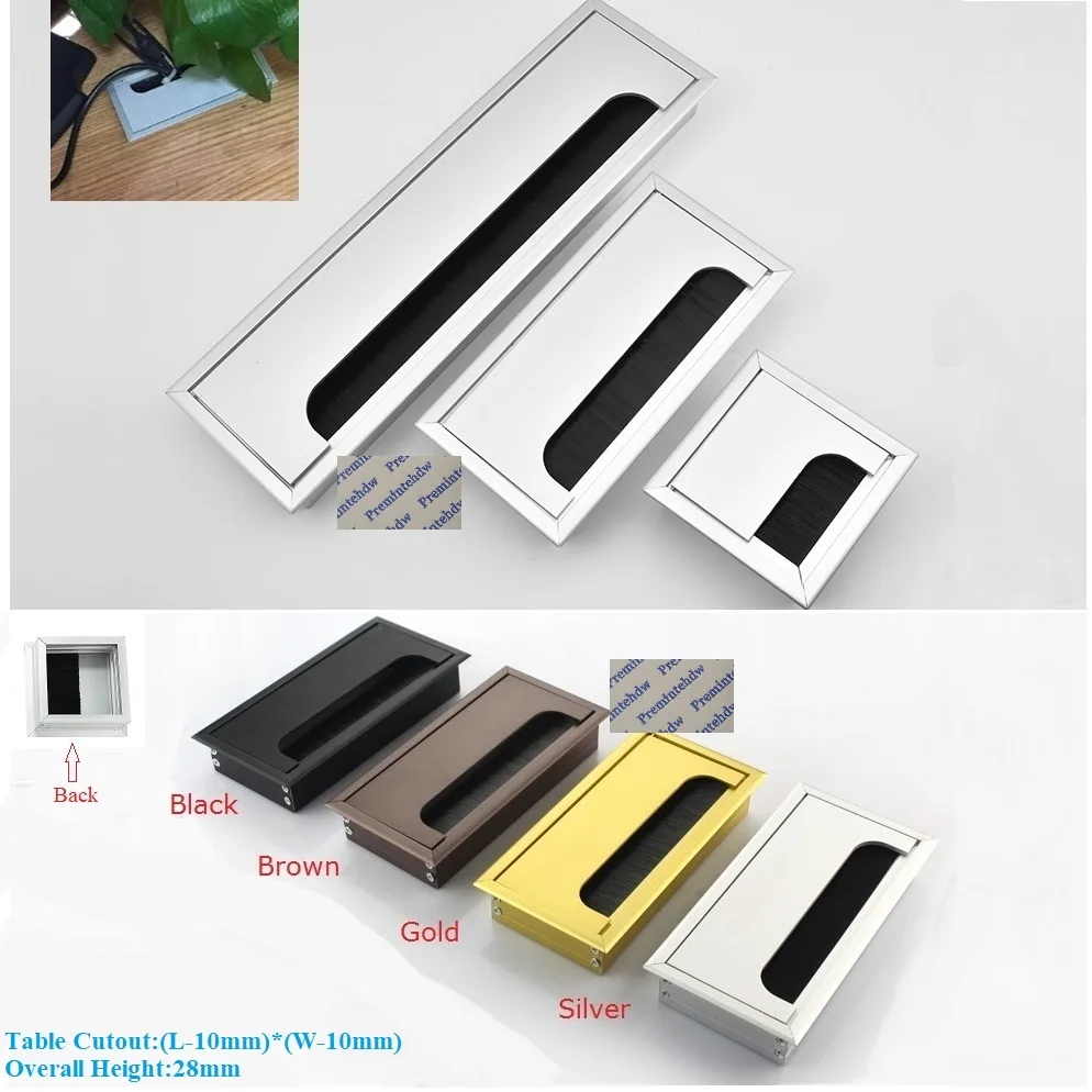 Table Grommet Cable Port Wire Hole Cover | Zinc Alloy Desk Wire Hole ...