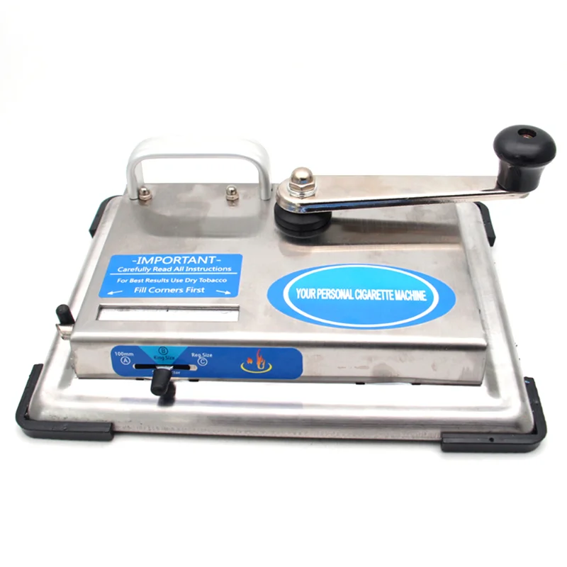 Manual Cigarette Rolling Machine Stainless Steel Hand Crank Tobacco ...