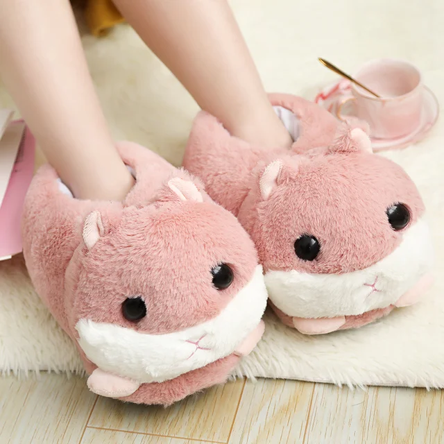 Hamster Animal Pattern Soft Slipper – Kawaii Store – KawaiiMerch.com ...