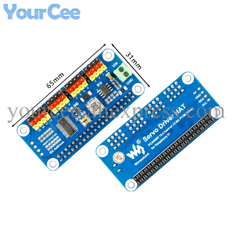 16 CH 12 Bit PWM Servo Motor Driver Module Shield Expansion Board HAT ...