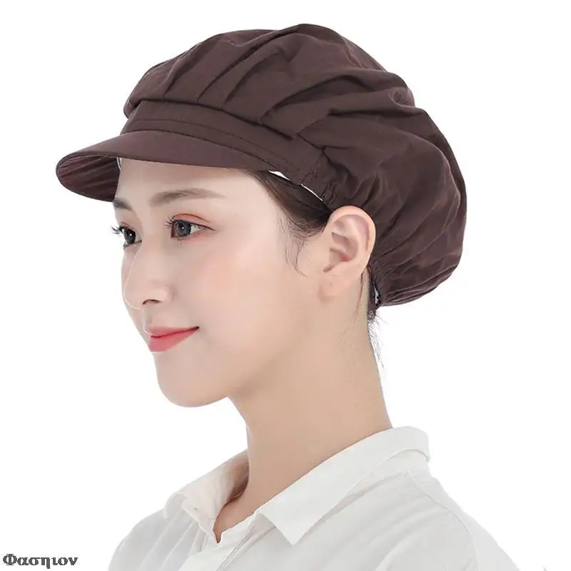 Elastic-Mesh-Visors-Caps-Cafe-Bar-Kitchen-Restaurant-Hotel-Chef-Uniform ...