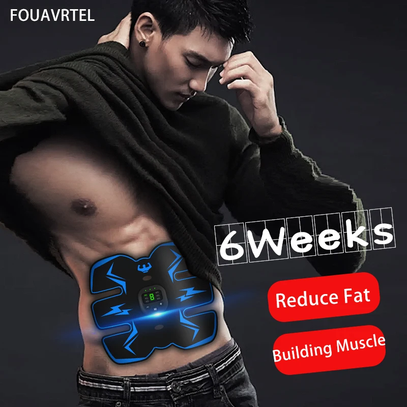 EMS Muscle Stimulator Abdominal Muscle Trainer Toner Body Fitness ...