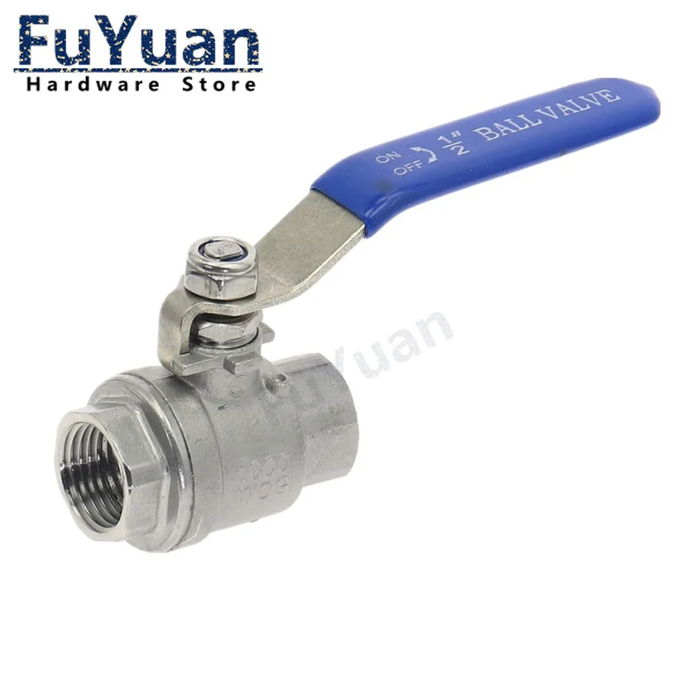 1pcs-SS-304-Stainless-Steel-DN8-DN100-BSP-Female-Thread-2-slices-Full ...