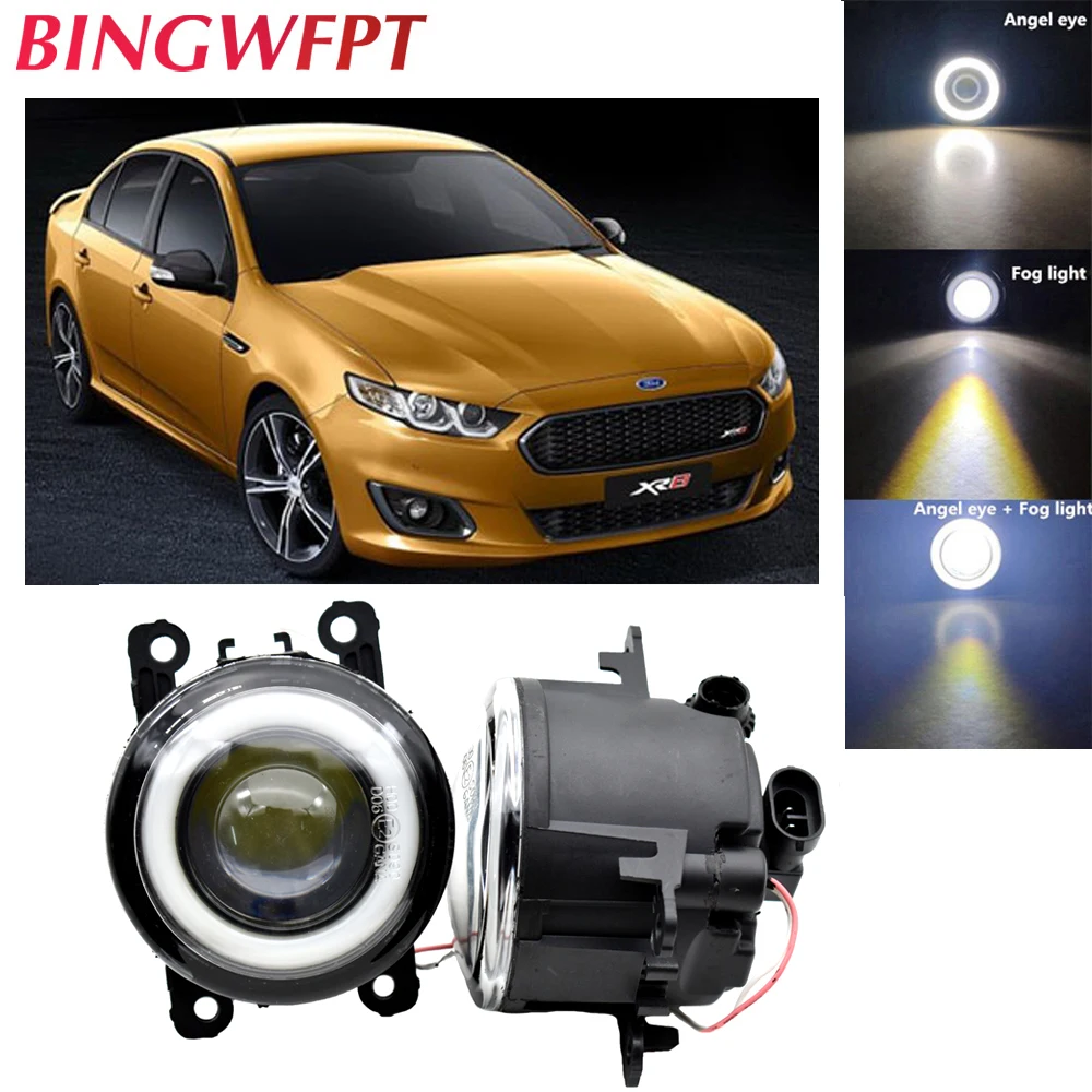 2-X-LED-Fog-Light-with-Angel-Eye-For-Ford-Falcon-Estate-BF-2005-2008 ...