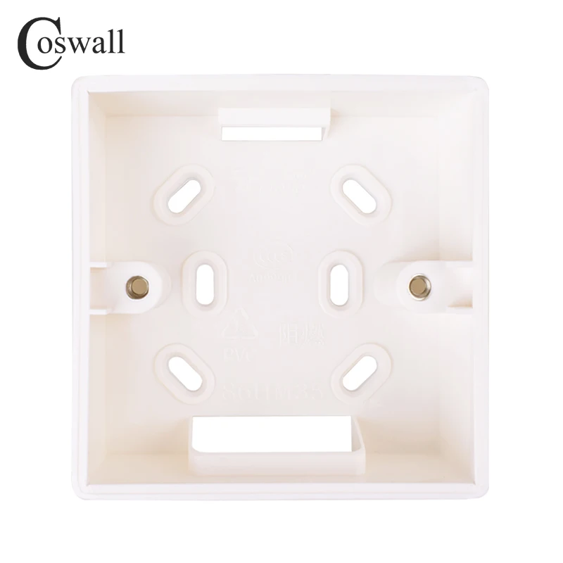 Coswall External Mounting Box 86mm*86mm*33mm for 86mm*86mm Standard ...