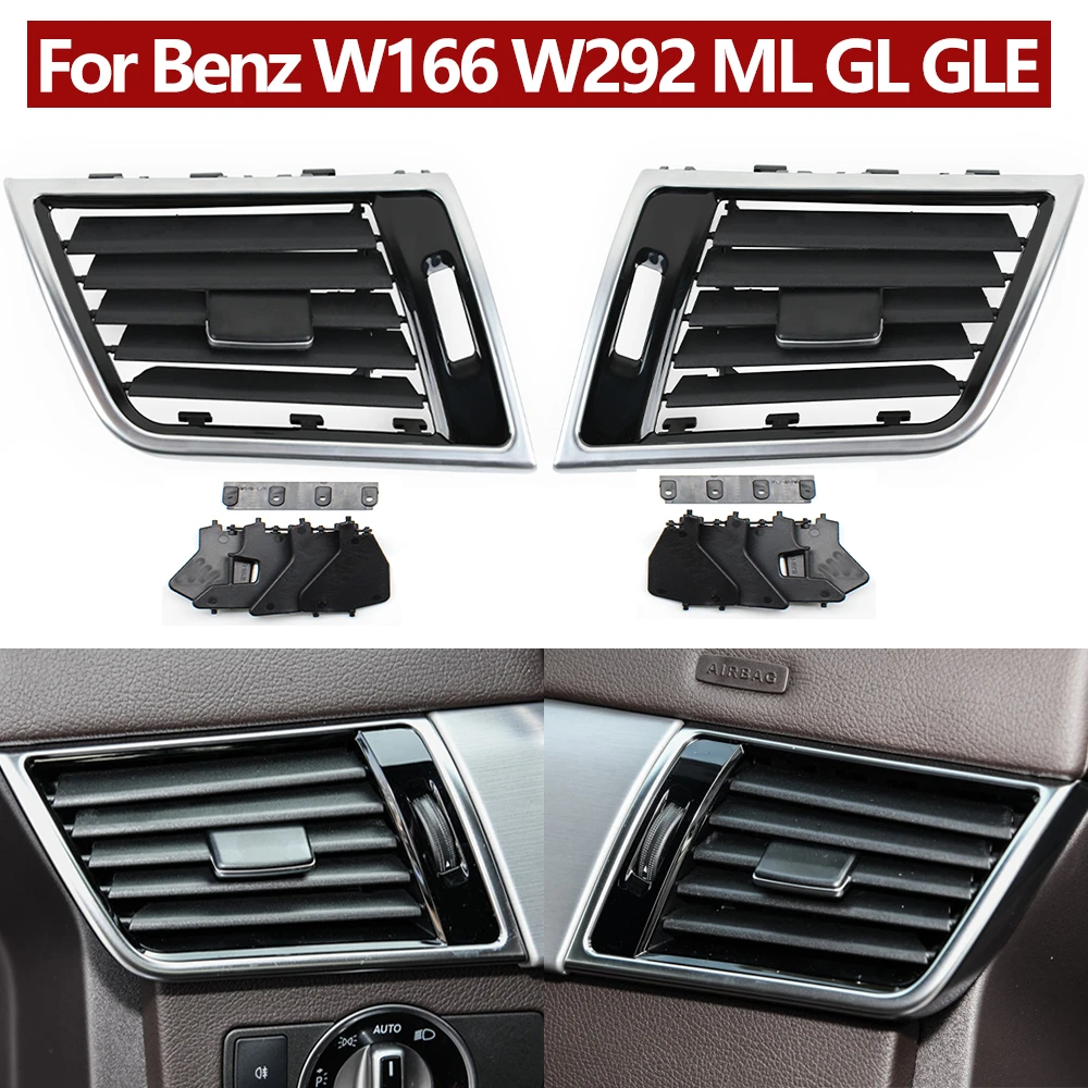 Front Left Right Air Conditioner Chromed Ac Vent Grille Outlet Cover ...