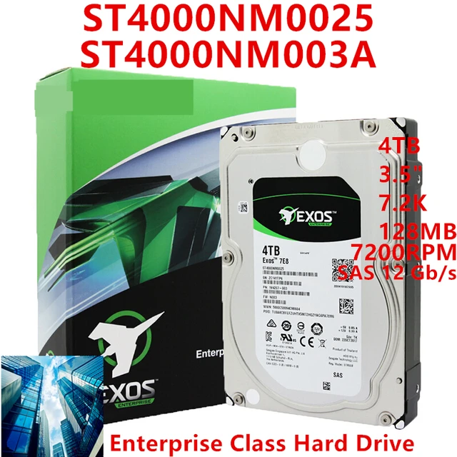 Original HDD For Seagate Exos 4TB 3.5" 7.2K SAS 128MB For Internal HDD ...