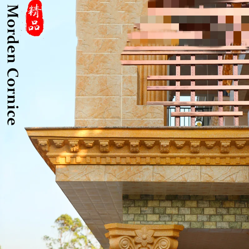 Classic-Design-Roof-Top-Balcony-Decoration-Plain-Cornice-Eave-Line-Mold ...
