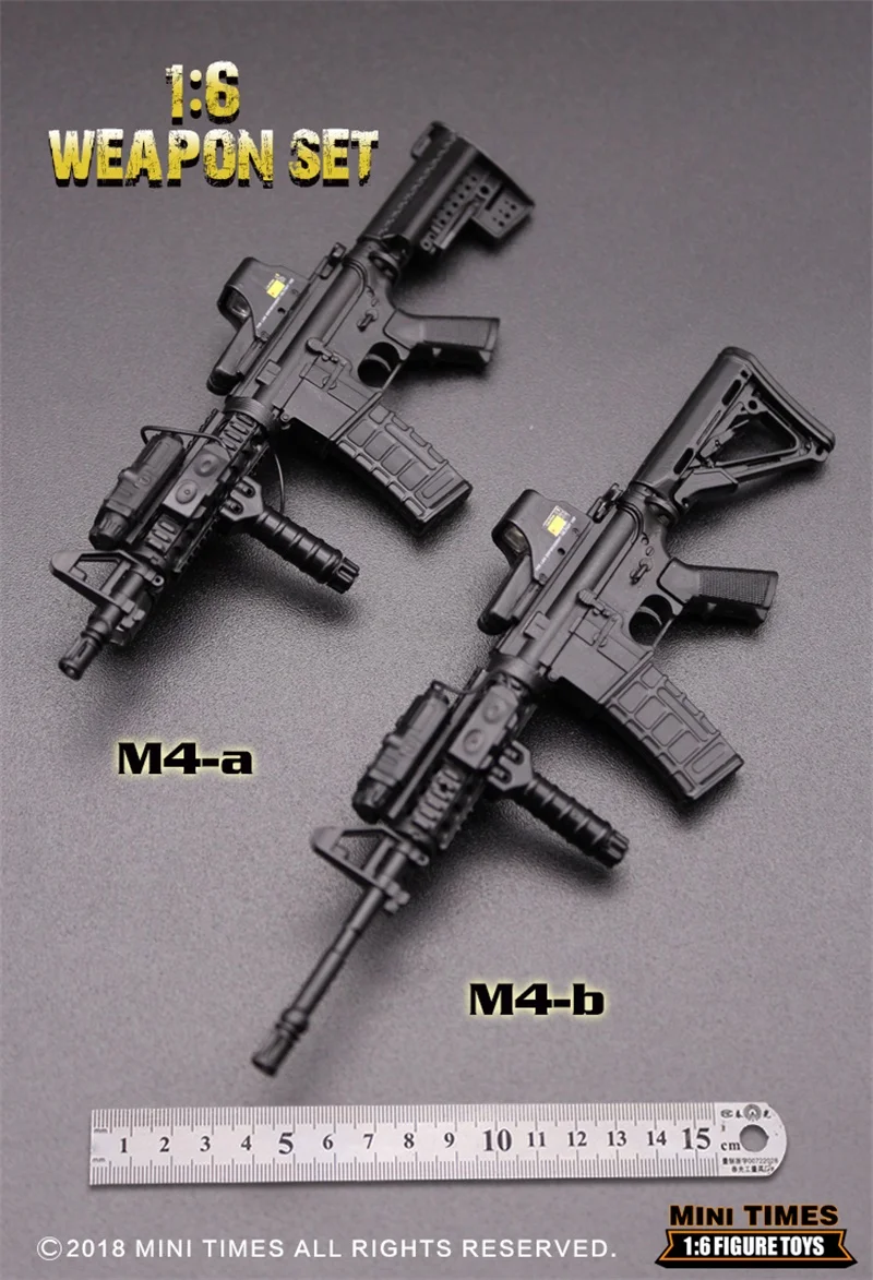 MINITIMES-Toys-Model-Scale-1-6th-War-Battle-Force-Weapon-M4-Toys-Model ...