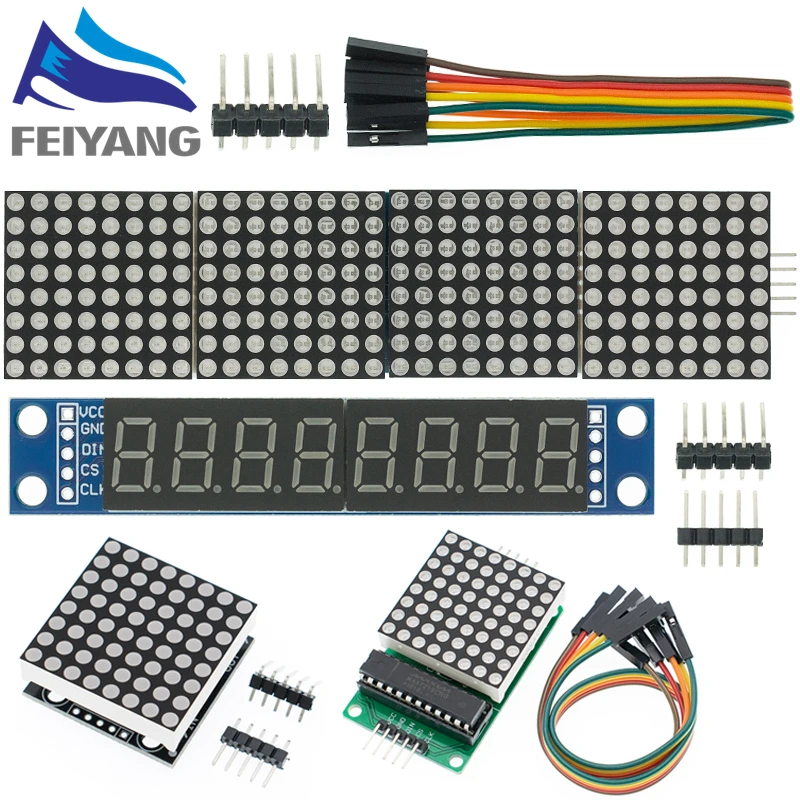 Max7219 Dot Matrix Module Microcontroller Module Control Module Display