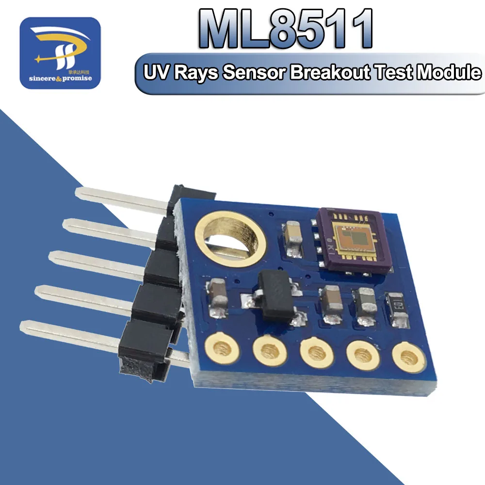 1 pces GY 8511 ml8511 uvb uv raios sensor breakout módulo de teste ...