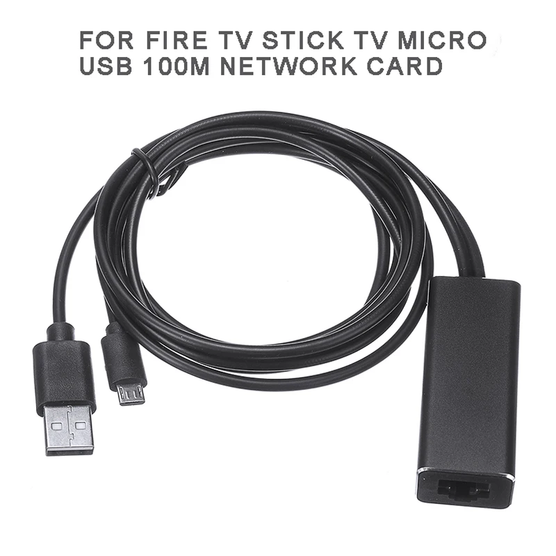 New-Fire-TV-Stick-Ethernet-LAN-USB-Adapter-Micro-USB-To-RJ45-For-Amazon ...