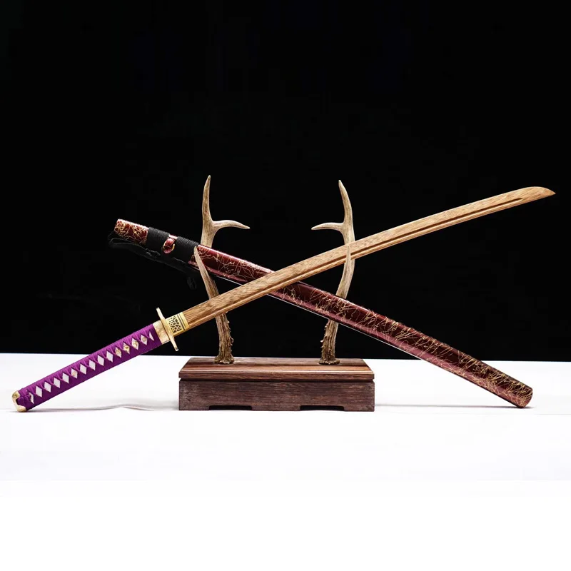 105cm Iaido Katana Tatsu Yamashiro Wooden Sword Prop Rosewood Solid ...
