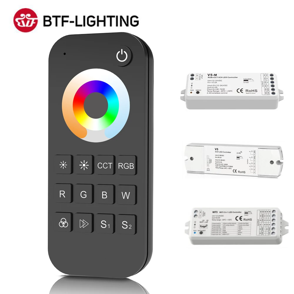 5050 RGBCCT LED Light Strip Controller 5CH 2.4GHz Controller 2835 5050 ...