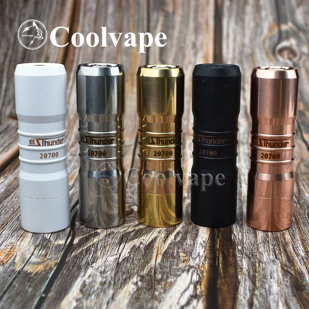 coolvape elthunder mod 18650 20700 battery brass mechanical Mod e ...