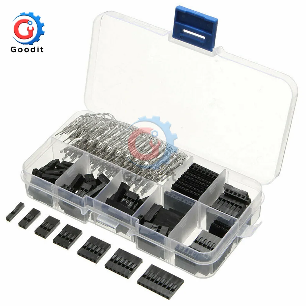 310Pcs/set 2.54mm Male+Female Dupont Wire Jumper Line Cable 1/2/3/4/5/6 ...