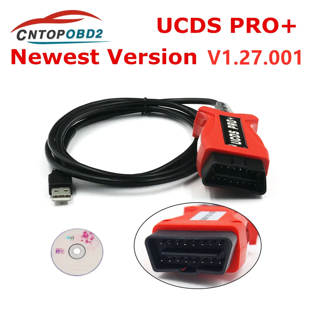 Cable de diagnóstico OBD2 profesional UCDS Pro + V1.27.001, licencia ...