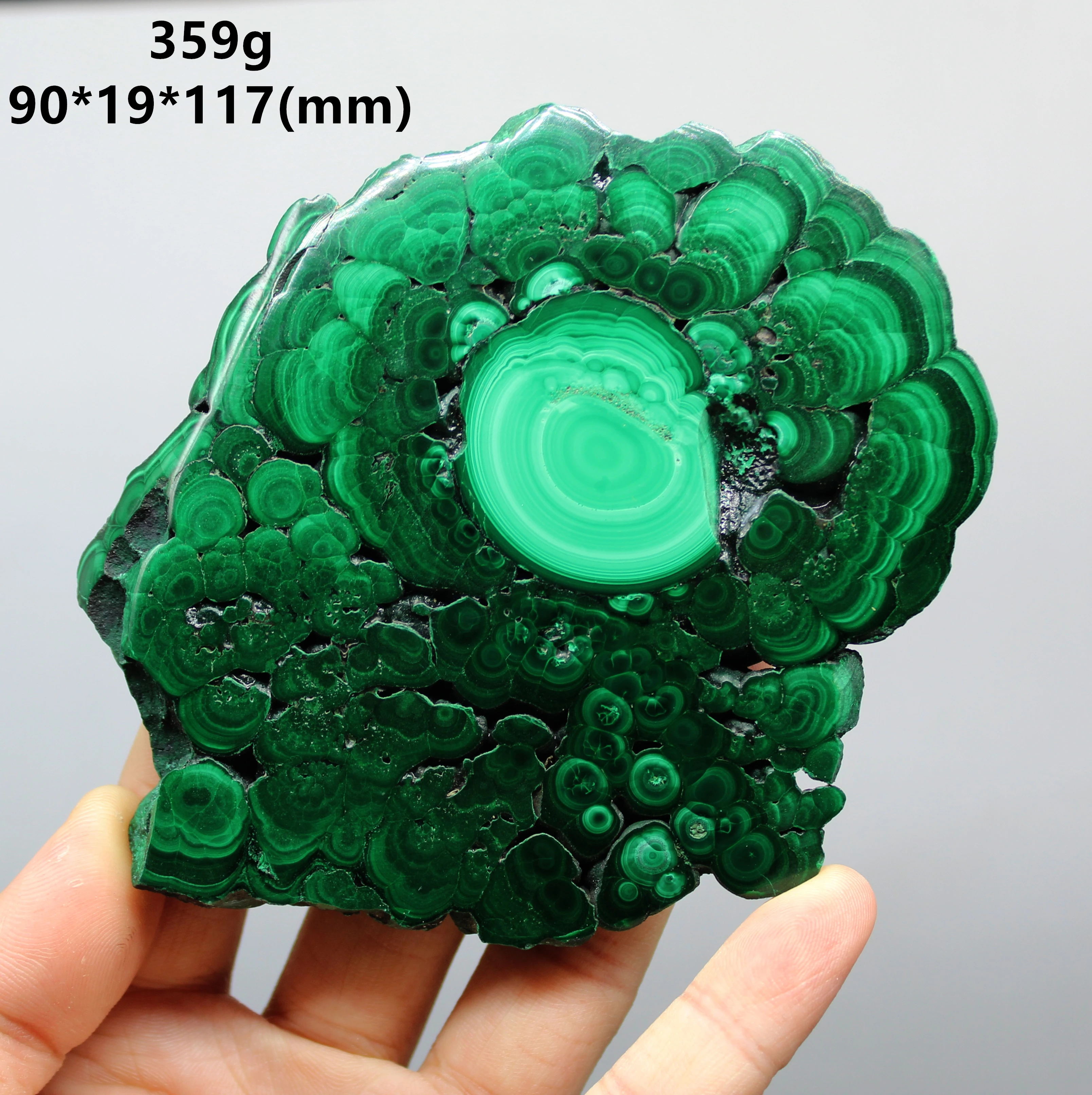 BIG! 100% Natural green malachite polished mineral specimen slice rough ...