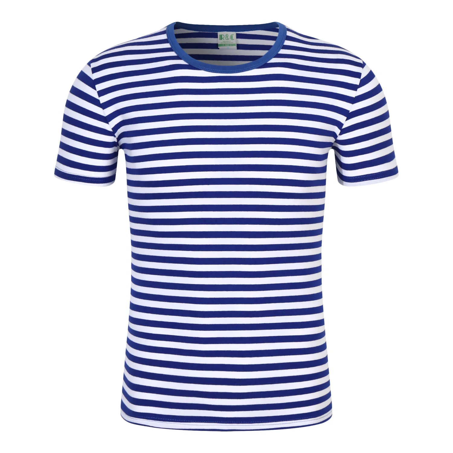 65%cotton 35%spandex Russian Telnyashka T-shirt Striped Blue Russia ...