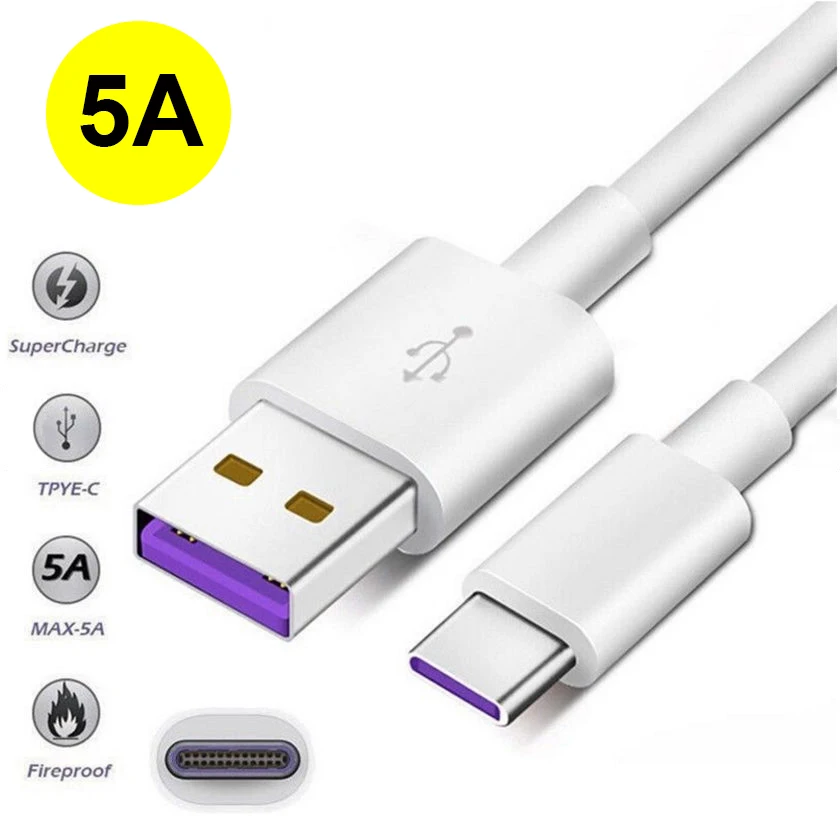 URVNS-USB-Type-C-Cable-Huawei-5A-USB-Super-fast-Charging-Data-Cable-for ...