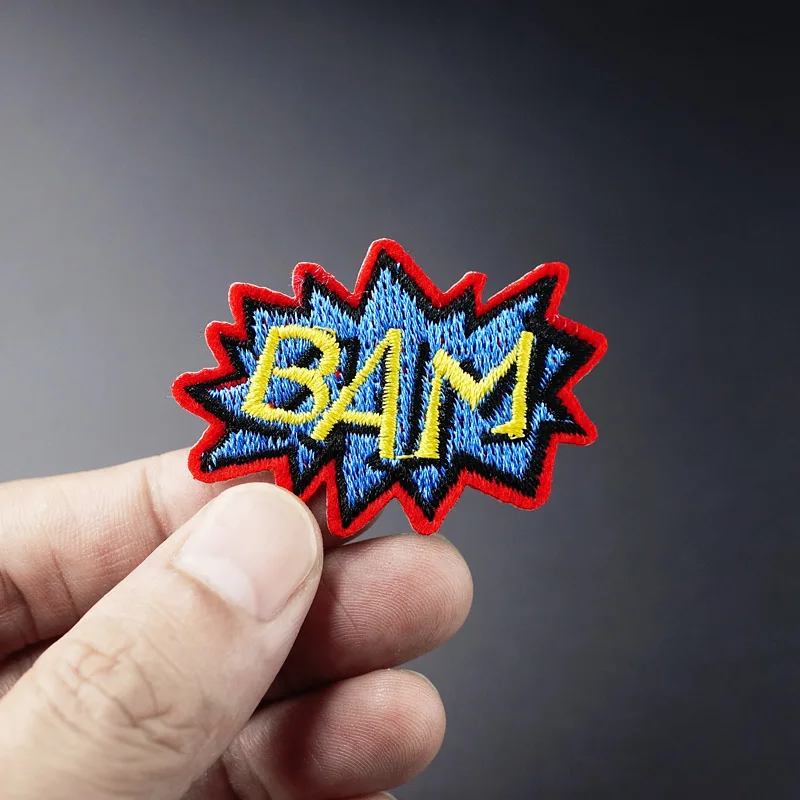 Bam Size:3.1x4.7cm Embroidery Patches For T-shirt Iron On Stripes ...