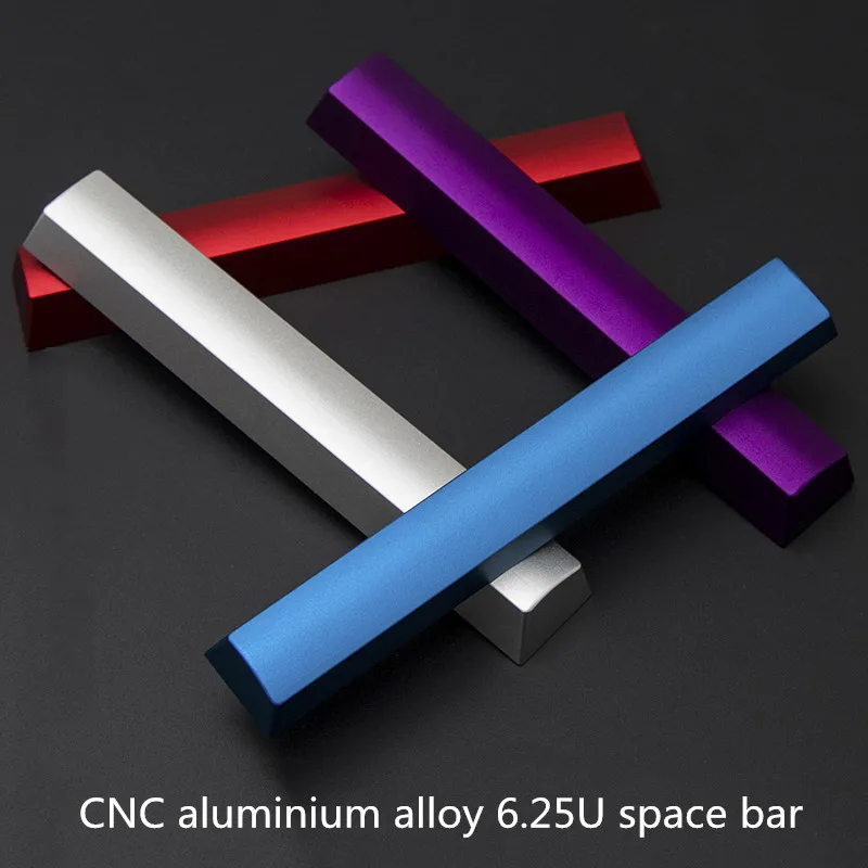 Mechanical Keyboard Metal Blank Space Bar Keycap 6.25U 6.25X Aluminum ...