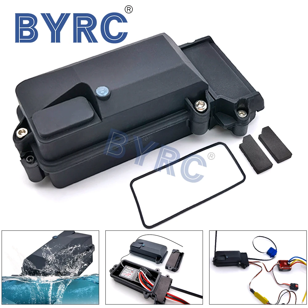 1pcs Plastic Waterproof Rc Car Radio Device Receiver Box For 1/10 Axial ...