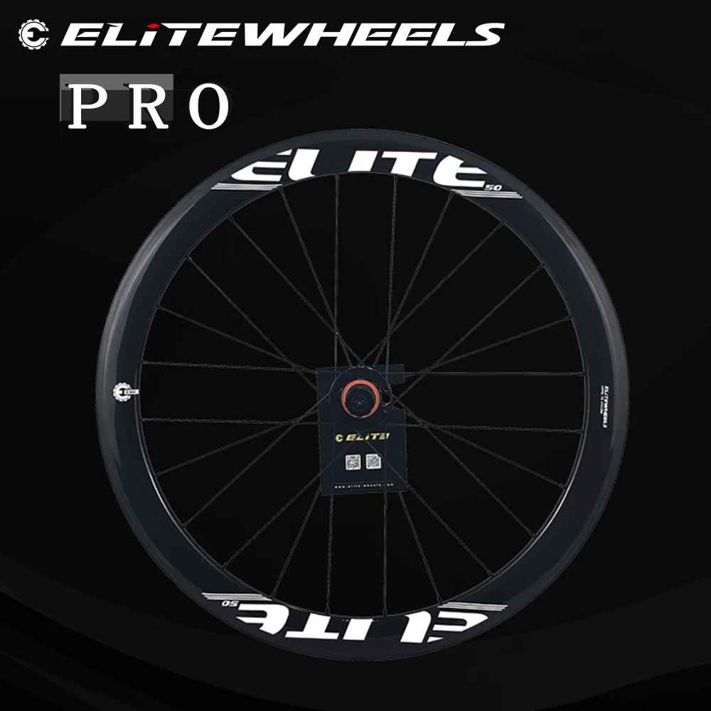 Elitewheels Pro 700c Rodas de Carbono para Bicicleta, Cubo de Rolamento ...