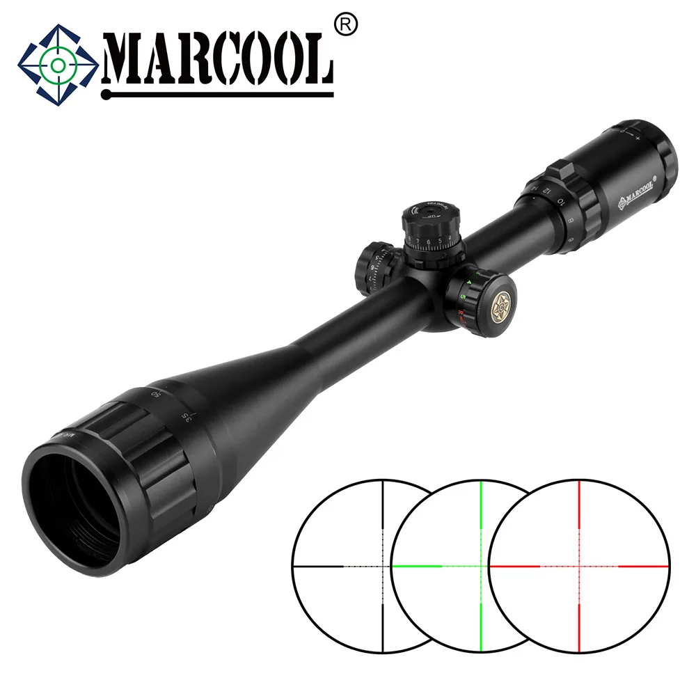 Marcool 6-24x50 Hd Hunting Red Dot Scope Tactical Sfp Green Aim Reticle ...