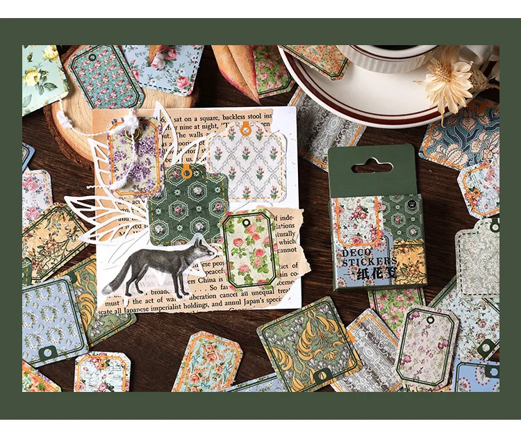 Gommette,Papier adhésif de Collection rétro, jolie boîte de décoration pour bricolage ...