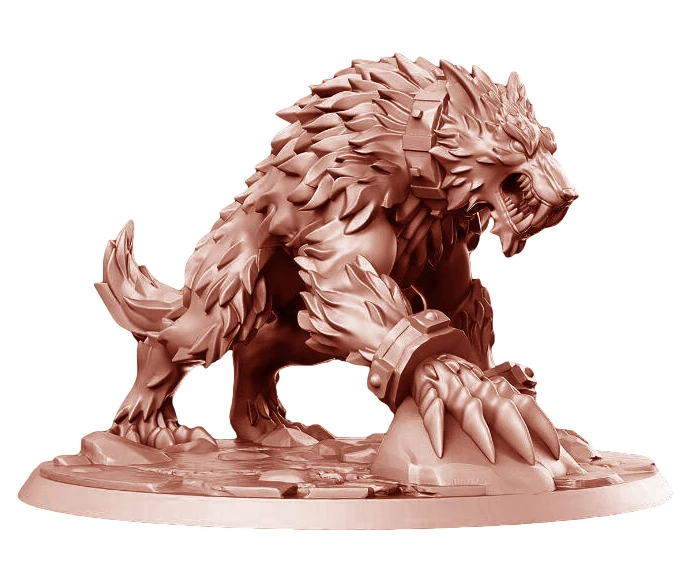 56mmm-38mm-Resin-Model-Kits-Monster-Wolf-Figure-Unpainted-No-Color-DW ...