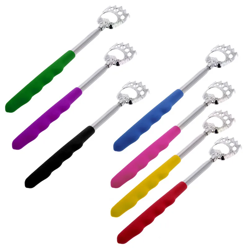 22.8" Bear Claw Telescopic Stainless Back Muscle Tickling Scratcher ...
