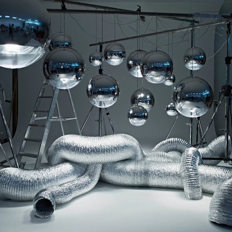 Metal Sphere Light Fixture