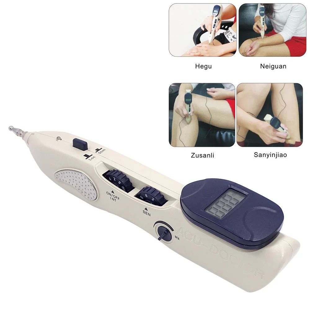 Handheld Acupoint Massage Pen TENS Point Detector With Digital Display ...