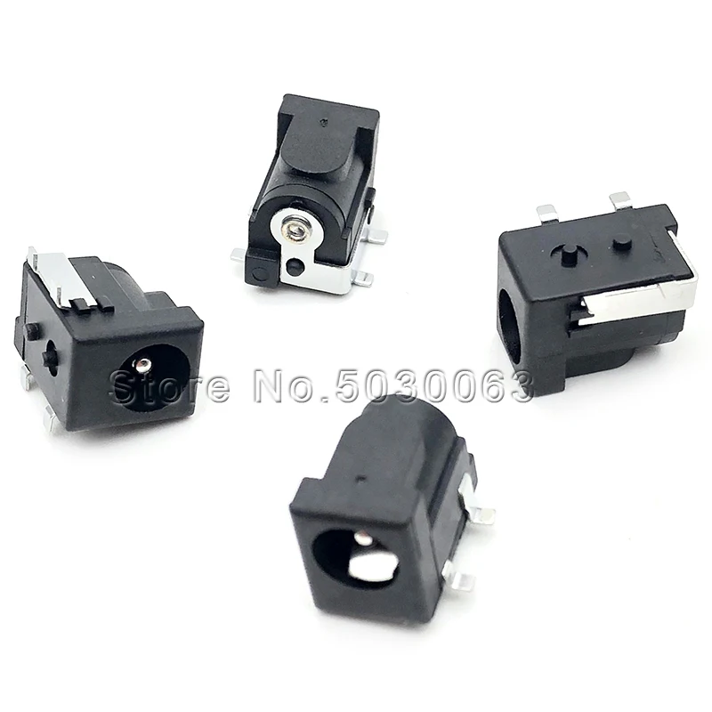 20 piezas SMD DC005 4 pies SMD 5,5 2,1 DC, toma de corriente, placa de ...