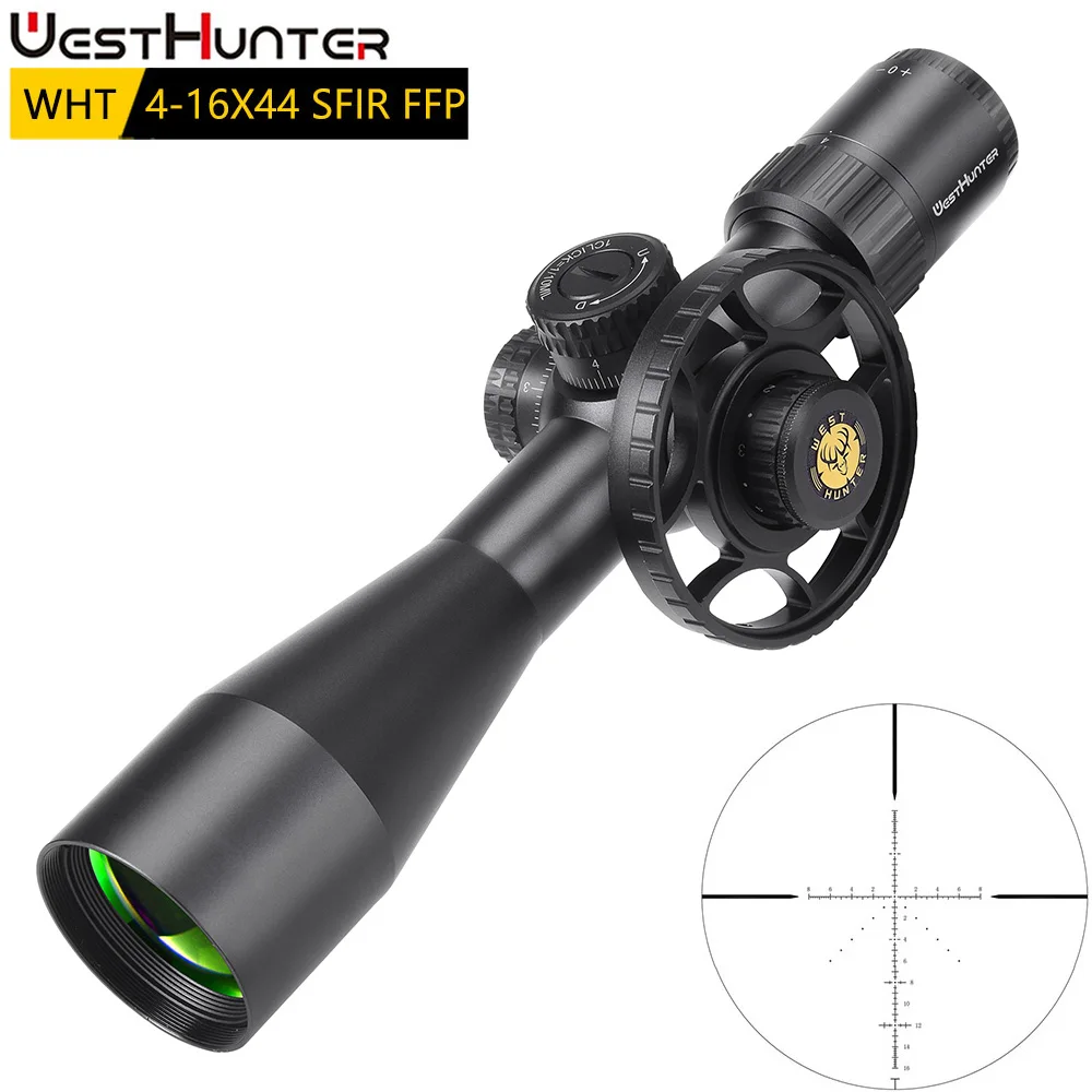 WESTHUNTER WHT 4 16X44 SFIR FFP Compact Scope First Focal Plane Hunting ...
