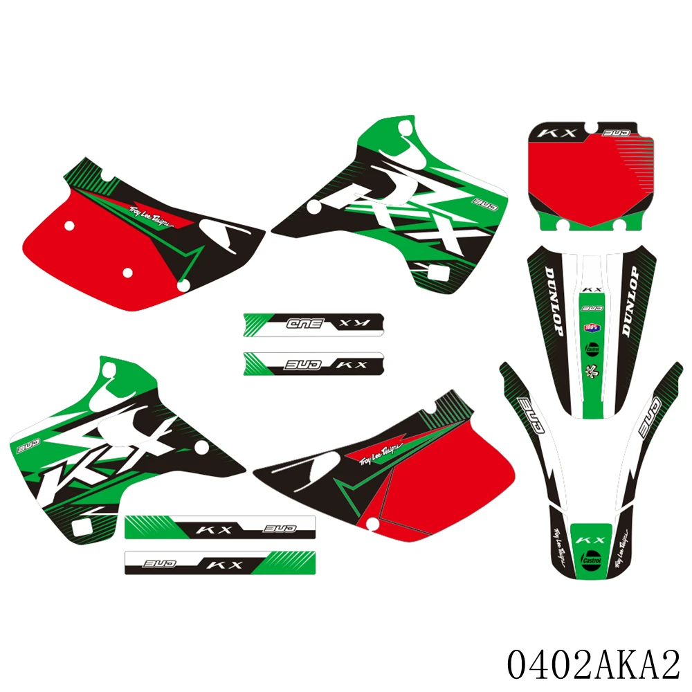For Kawasaki Kx125 Kx250 Kx 125 Kx 250 1992 1993 Full Graphics Decals ...